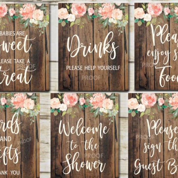 Rustic Baby Shower - Etsy