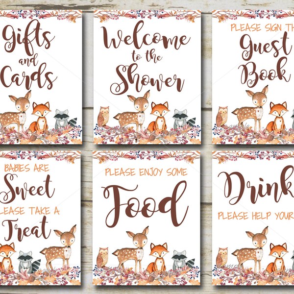 Woodland Table Decor - Etsy