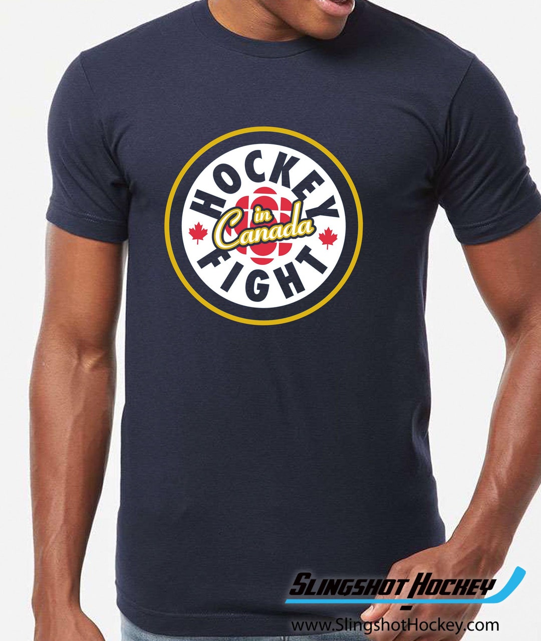 T-shirt Combats de hockey T-shirt Combat de hockey au Canada T-shirt de ...
