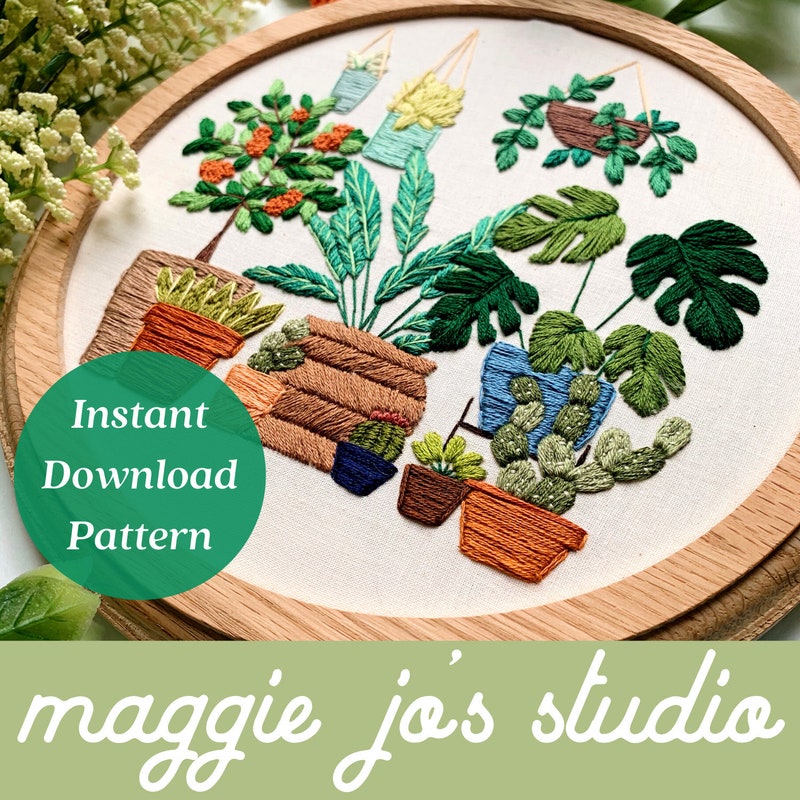 Plant Embroidery - Etsy