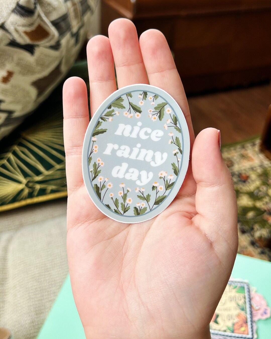 Nice Rainy Day Sticker, Waterproof Waterbottle Sticker, Laptop Decal ...