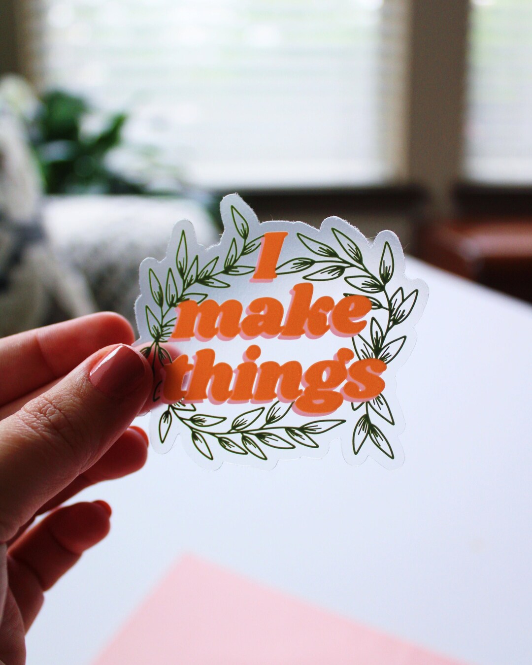 TRANSPARENT I Make Things Sticker, Waterproof Sticker for Water Bottle ...
