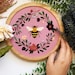 Bee Hand Embroidery Pattern, Digital Download Embroidery, Bumble Bee ...