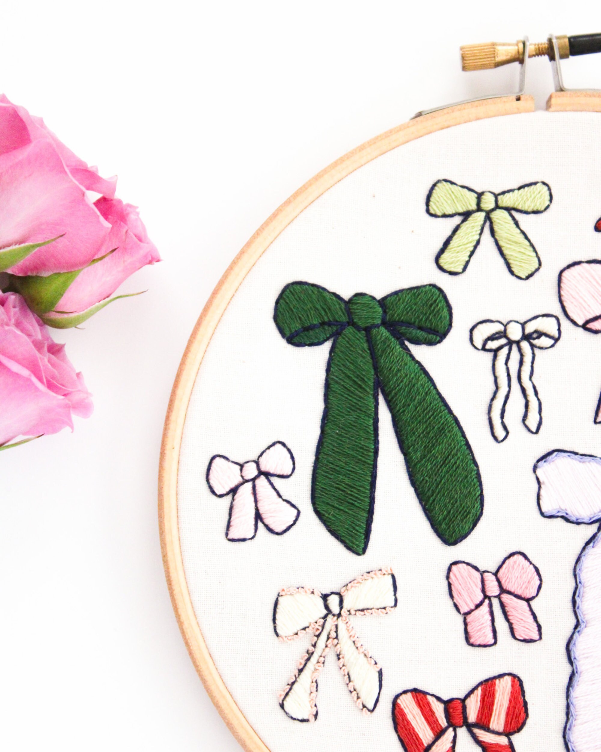 Ribbons & Bows Embroidery Pattern, PDF Hand Embroidery, Ribbon Crafts ...