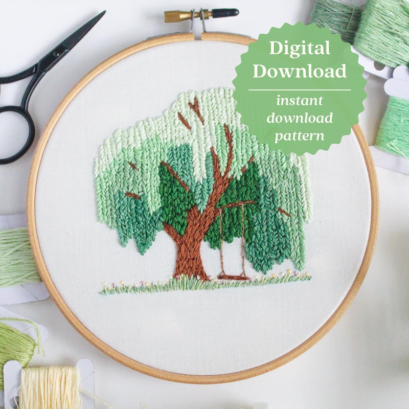 Willow Tree Embroidery - Etsy