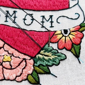 Mom Tattoo Embroidery Pattern, Mother's Day Embroidery Design, Mom ...