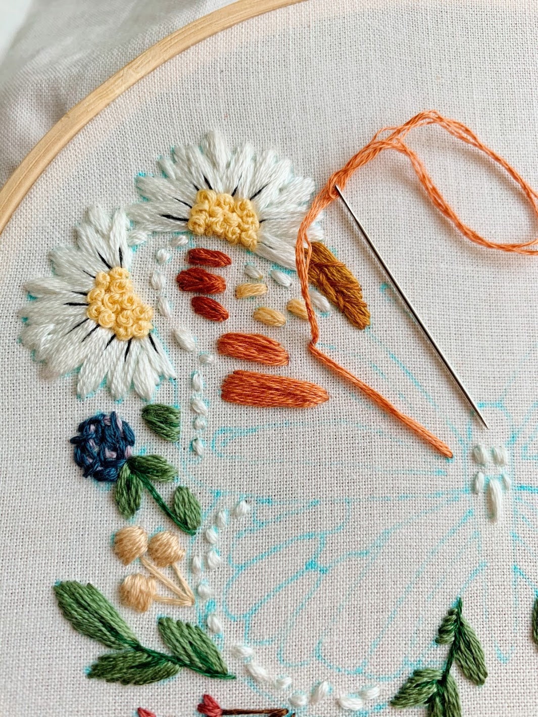 Monarch Embroidery Pattern Hand Embroidery Botanical - Etsy UK