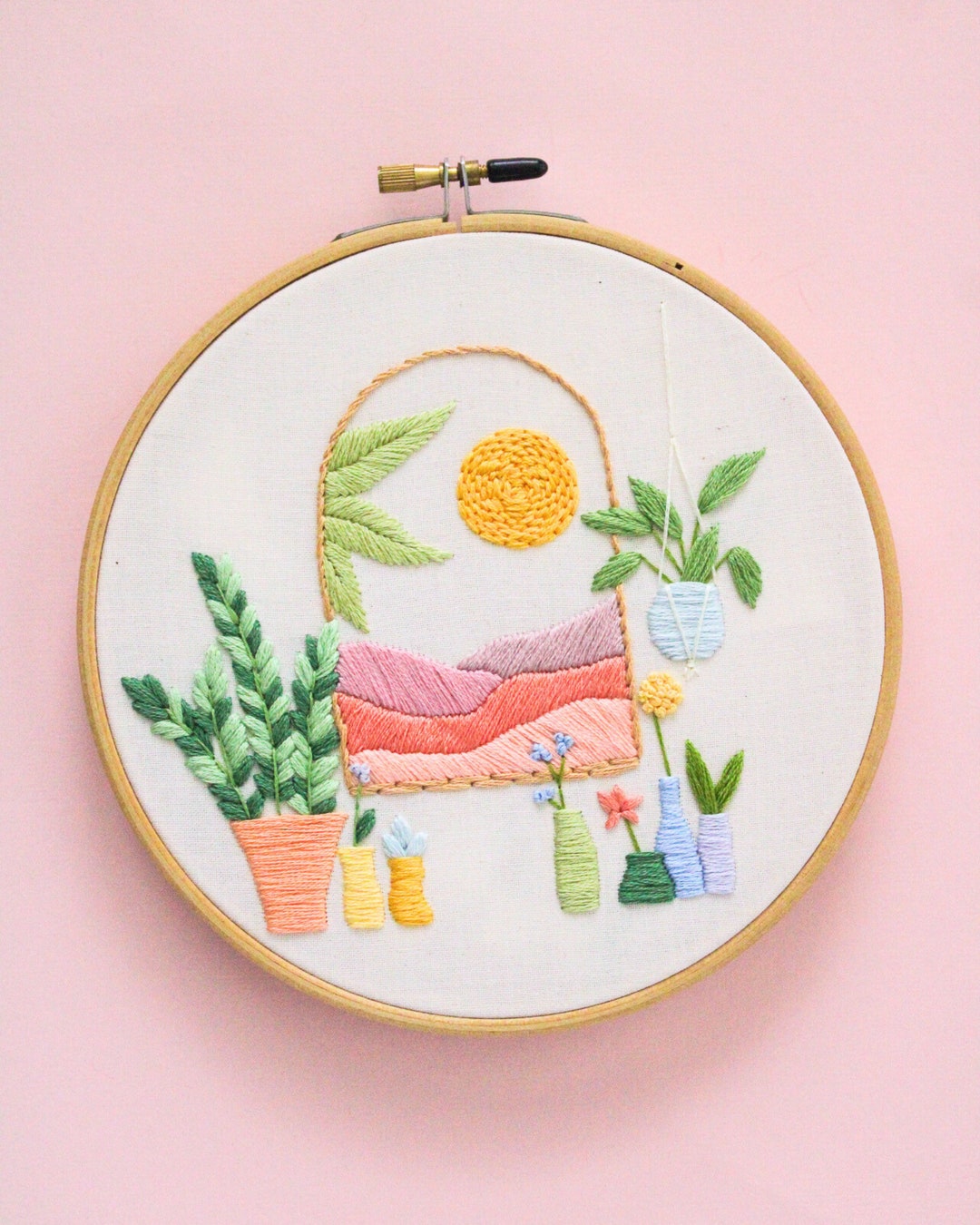 Finished Boho Window Embroidery - Etsy