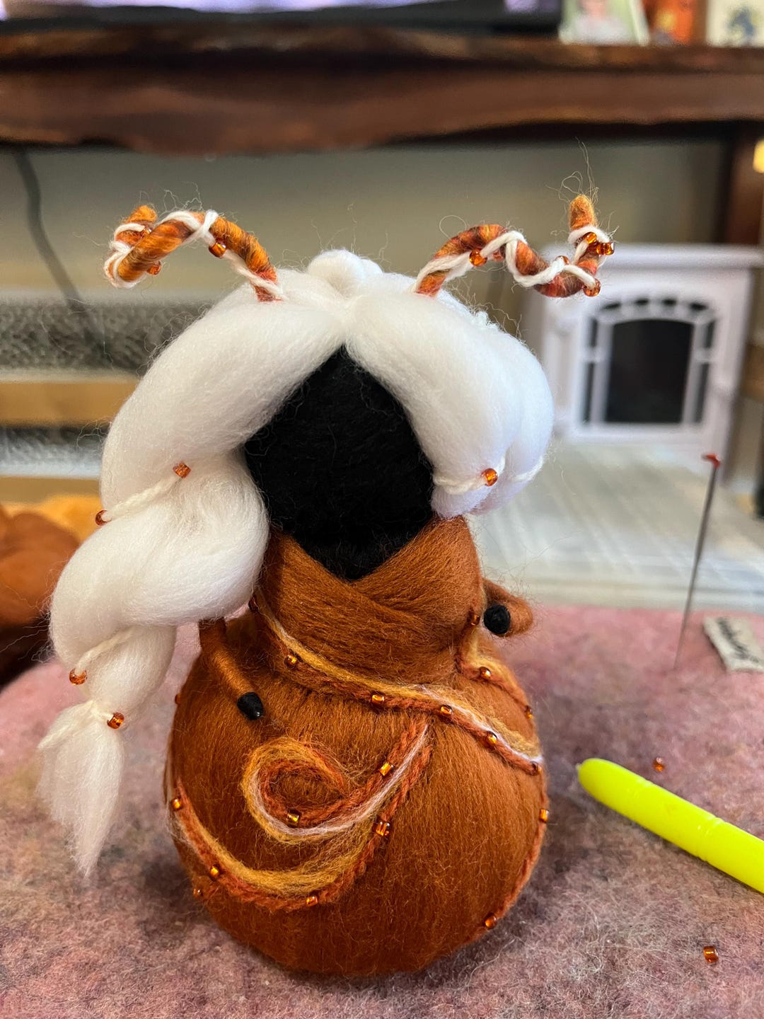 Pumpkin Goddess Wee Witch, Doll, Gift, Ornament - Etsy