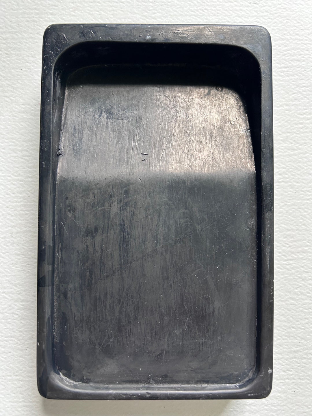 Vintage Japanese Ink Stone SUZURI Calligraphy Tool Black SHODO - Used ...