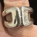 Vintage Sterling Silver Electroform Modernist Ring Signed Bat Ami Size ...