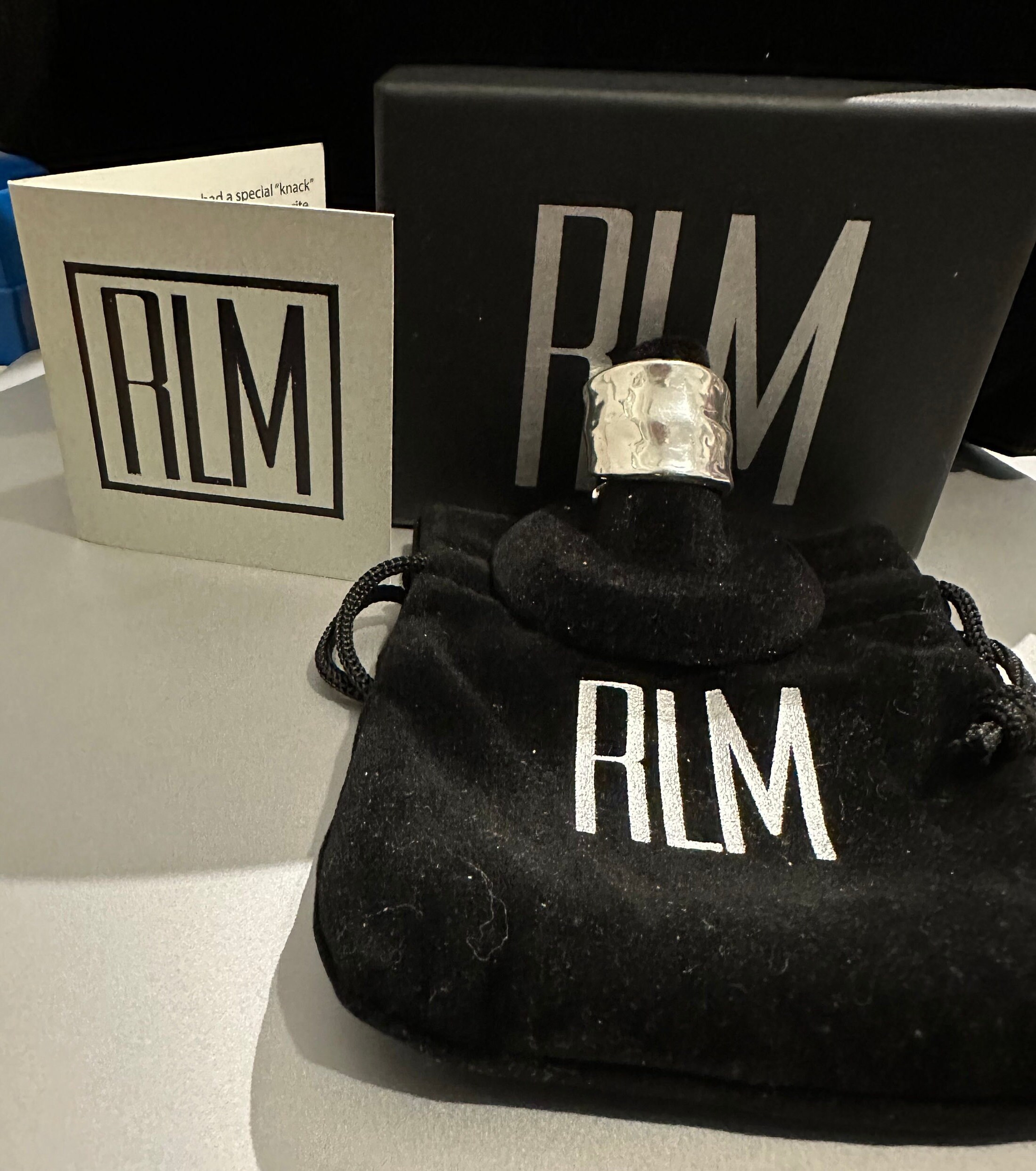 Vintage RLM robert Lee Morris Studio White Bronze Modernistic Coil Ring ...