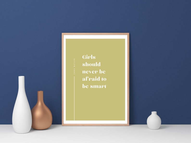 Printable Feminist Poster Emma Watson Quote Digital Download, Instant ...