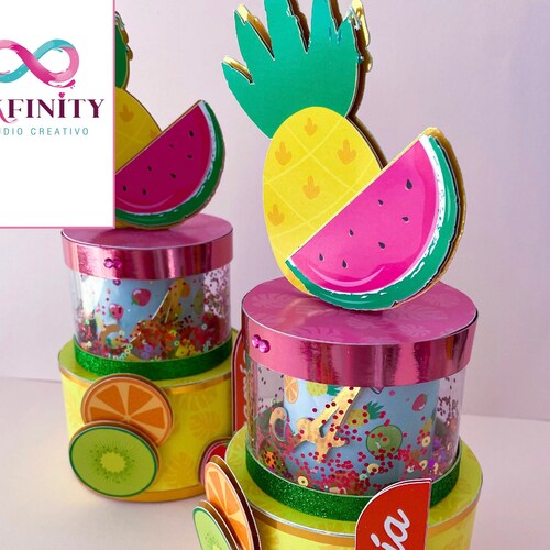 Double Cylinder Box Cutting File DXF and SVG for Cameo and - Etsy