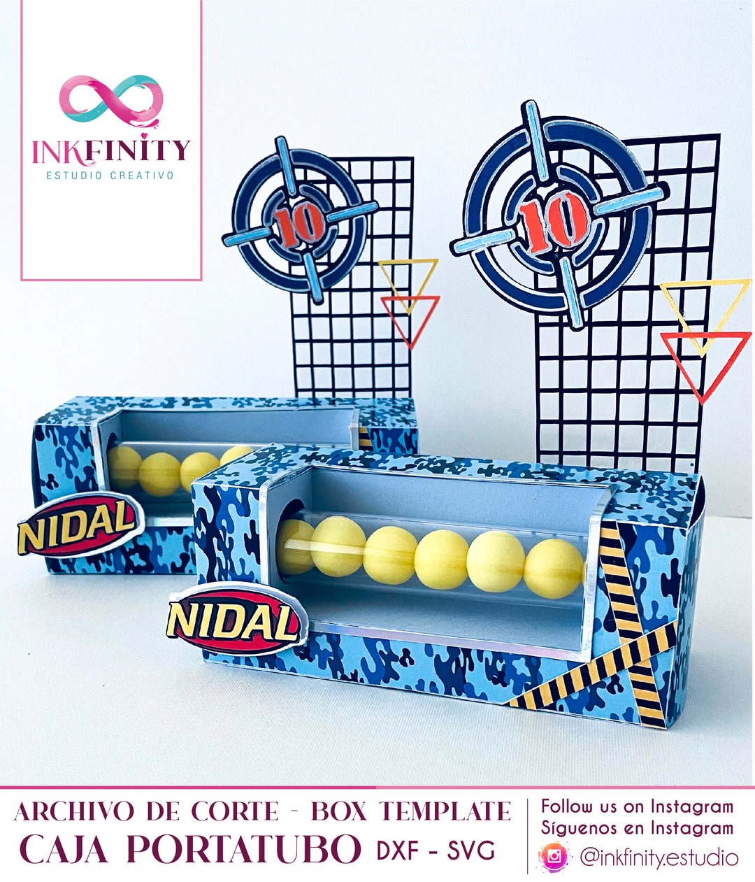 Tube Box Cutting File - DXF and SVG for Cameo and Cricut - Etsy