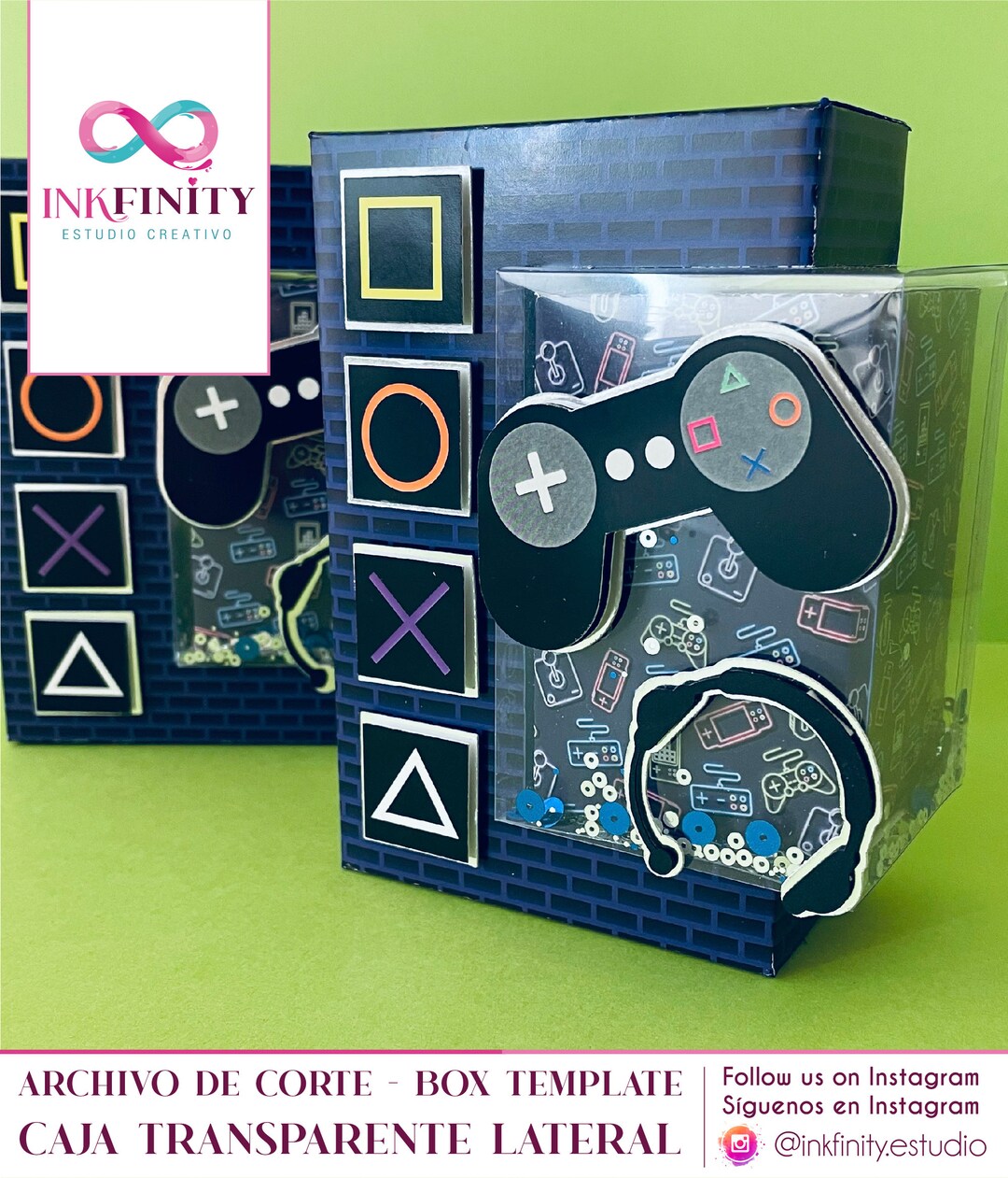 Clear Side Box Cutting File - Archivo De Corte Caja Transparente ...