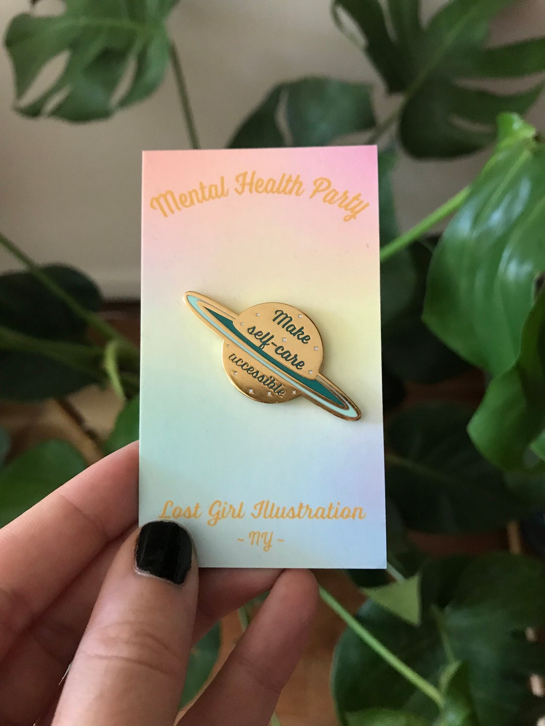Make Self Care Accessible Enamel Pin - Etsy