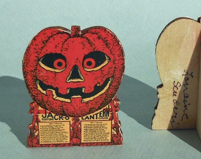 Jack O'lantern Vintage Image Game Board Wood Dollhouse - Etsy