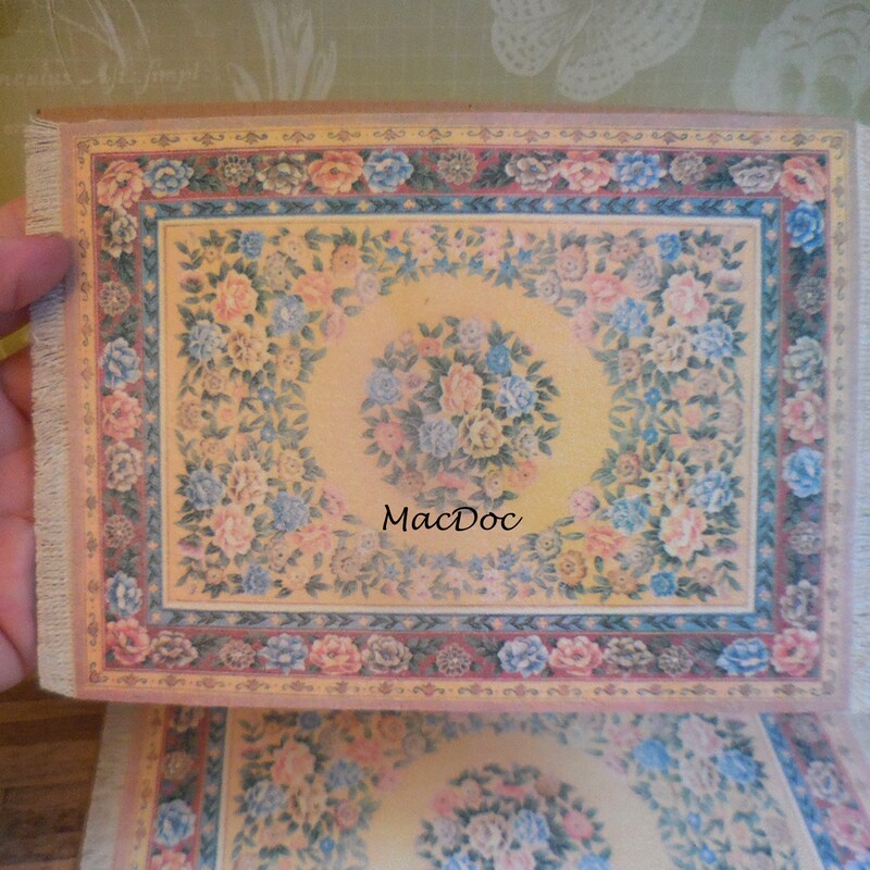 Pink Dollhouse Rug - Etsy