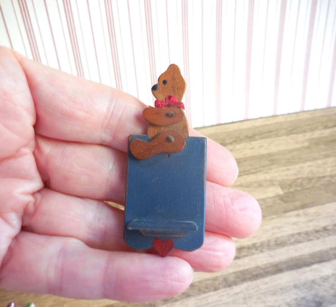 Handmade Teddy Bear Wall Shelf ~ Dollhouse Miniatures - Etsy
