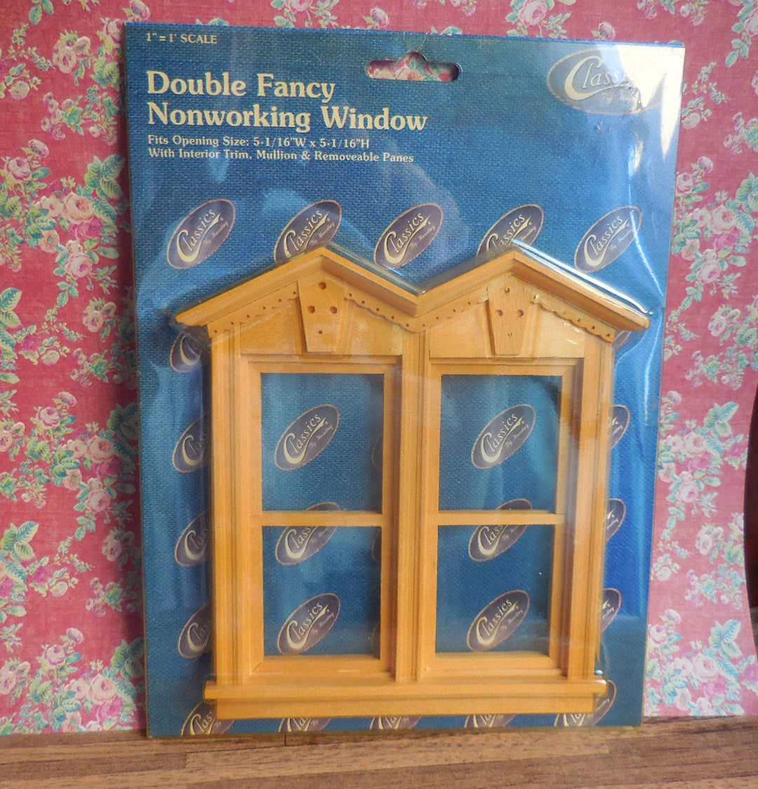 Double Fancy Non Working Window ~ Retired ~ Dollhouse Miniatures - Etsy