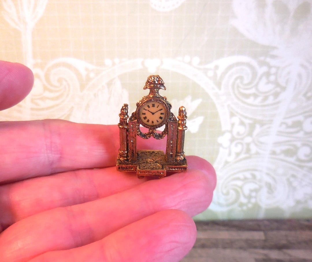 Jeanette Kendall Mantel Clock ~ Dollhouse Miniature - Etsy
