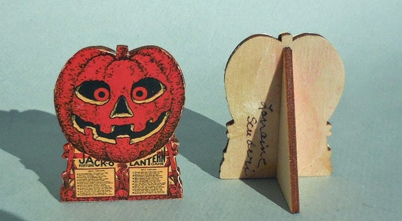 Jack O'lantern Vintage Image Game Board Wood Dollhouse - Etsy