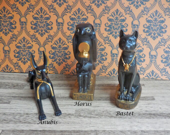 Egyptian God Anubis, Anubis Statue, Hand-painted Ancient Egyptian God ...