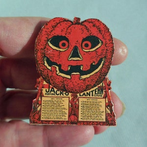 Jack O'lantern Vintage Image Game Board Wood Dollhouse | Etsy