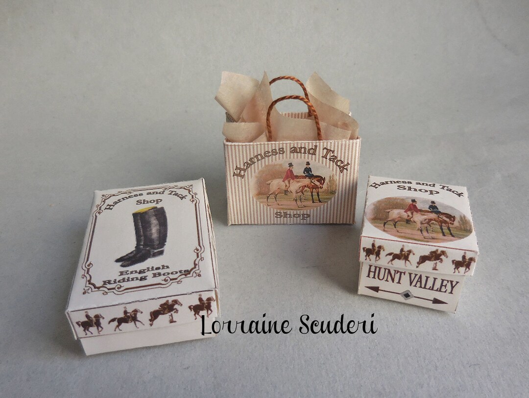 Harness & Tack Shop Riding 3 Piece Set ~ Dollhouse Miniature - Etsy
