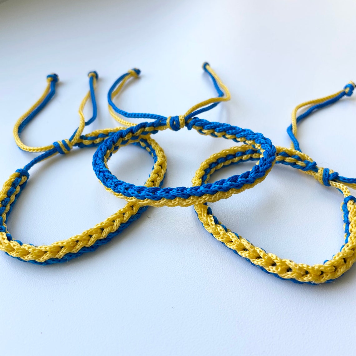 Ukraine Flag Bracelet. Ukraine Yellow-blue Unisex Bracelet. - Etsy