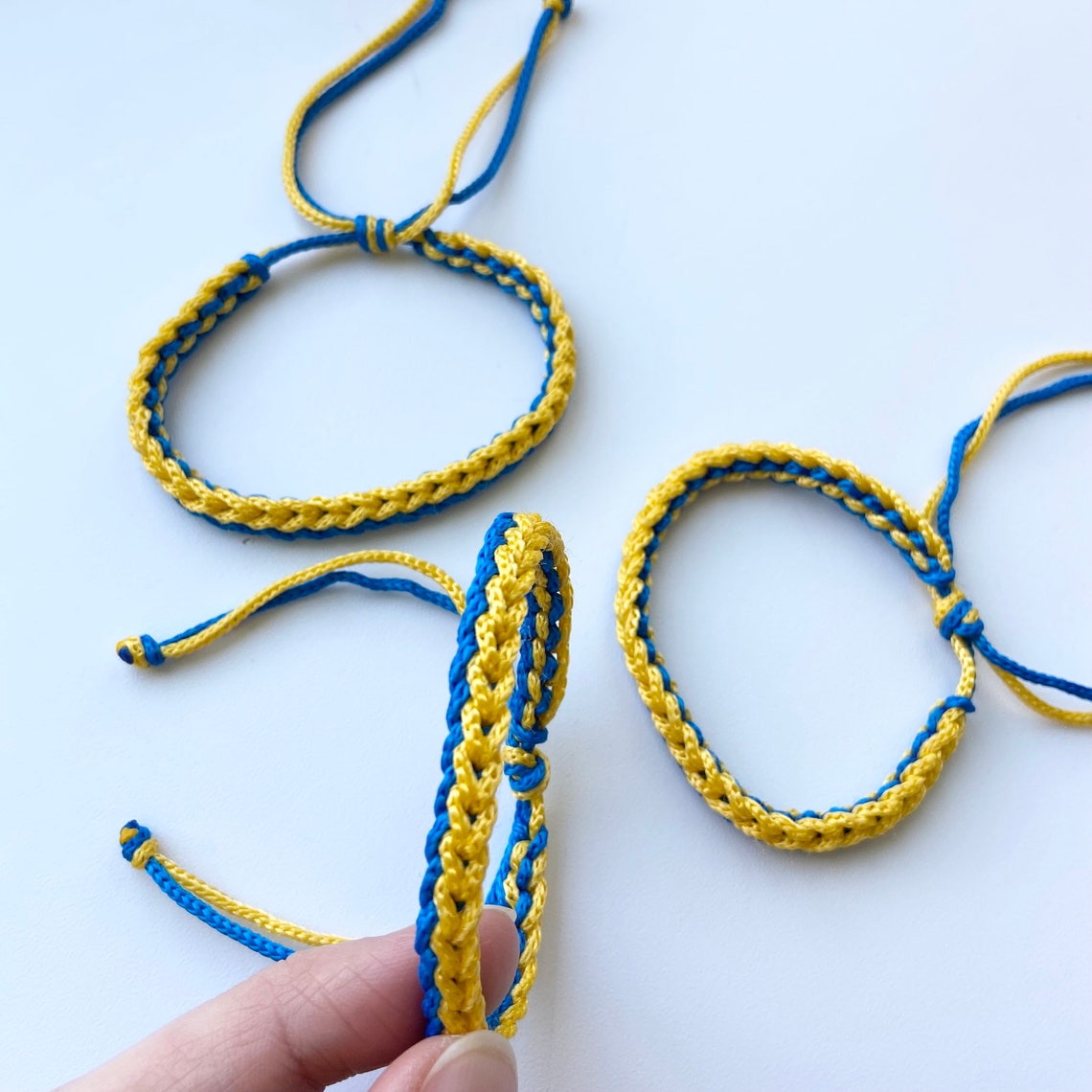 Ukraine Flag Bracelet. Ukraine Yellow-blue Unisex Bracelet. - Etsy