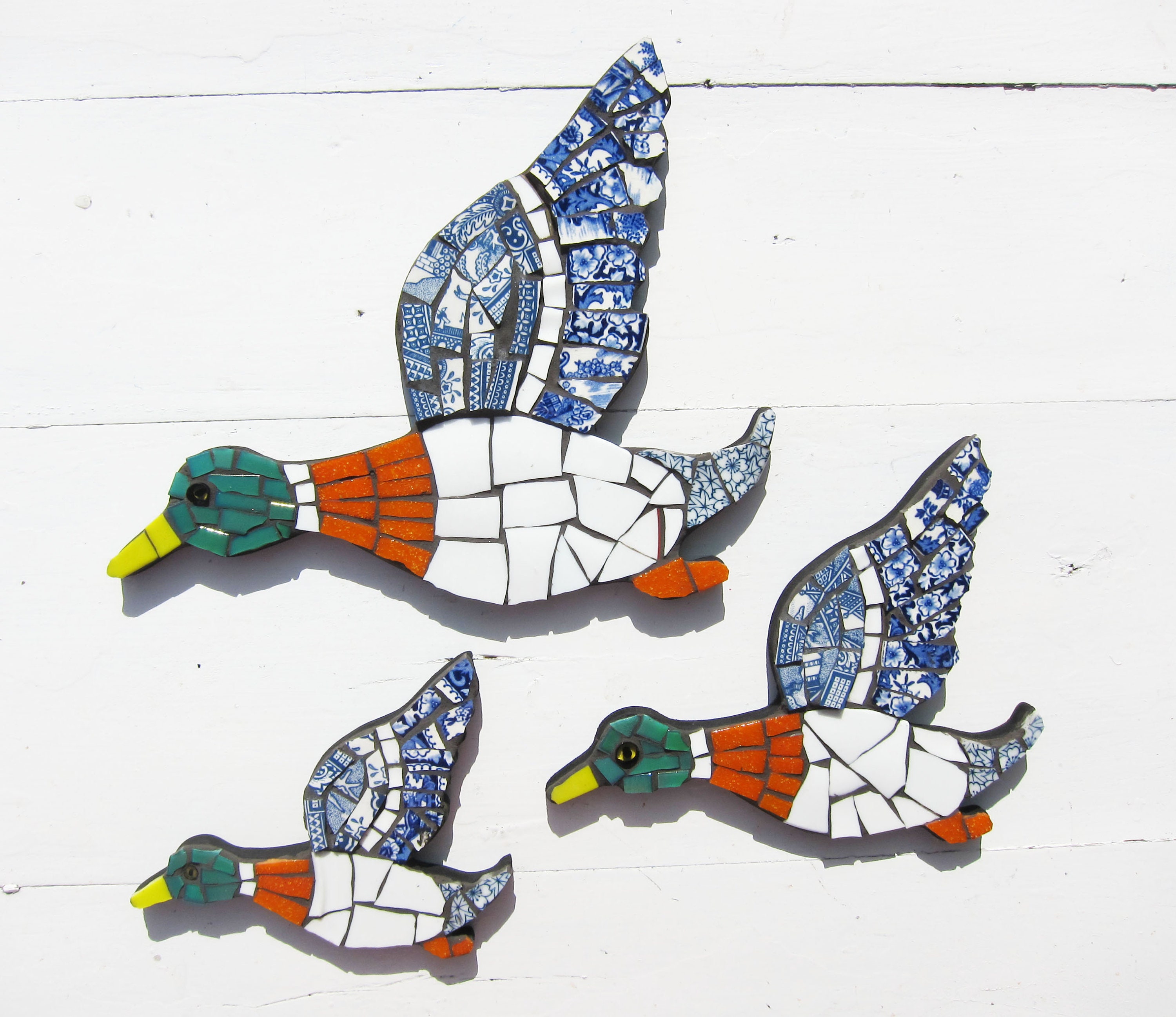 Flying ducks mosaic | Etsy