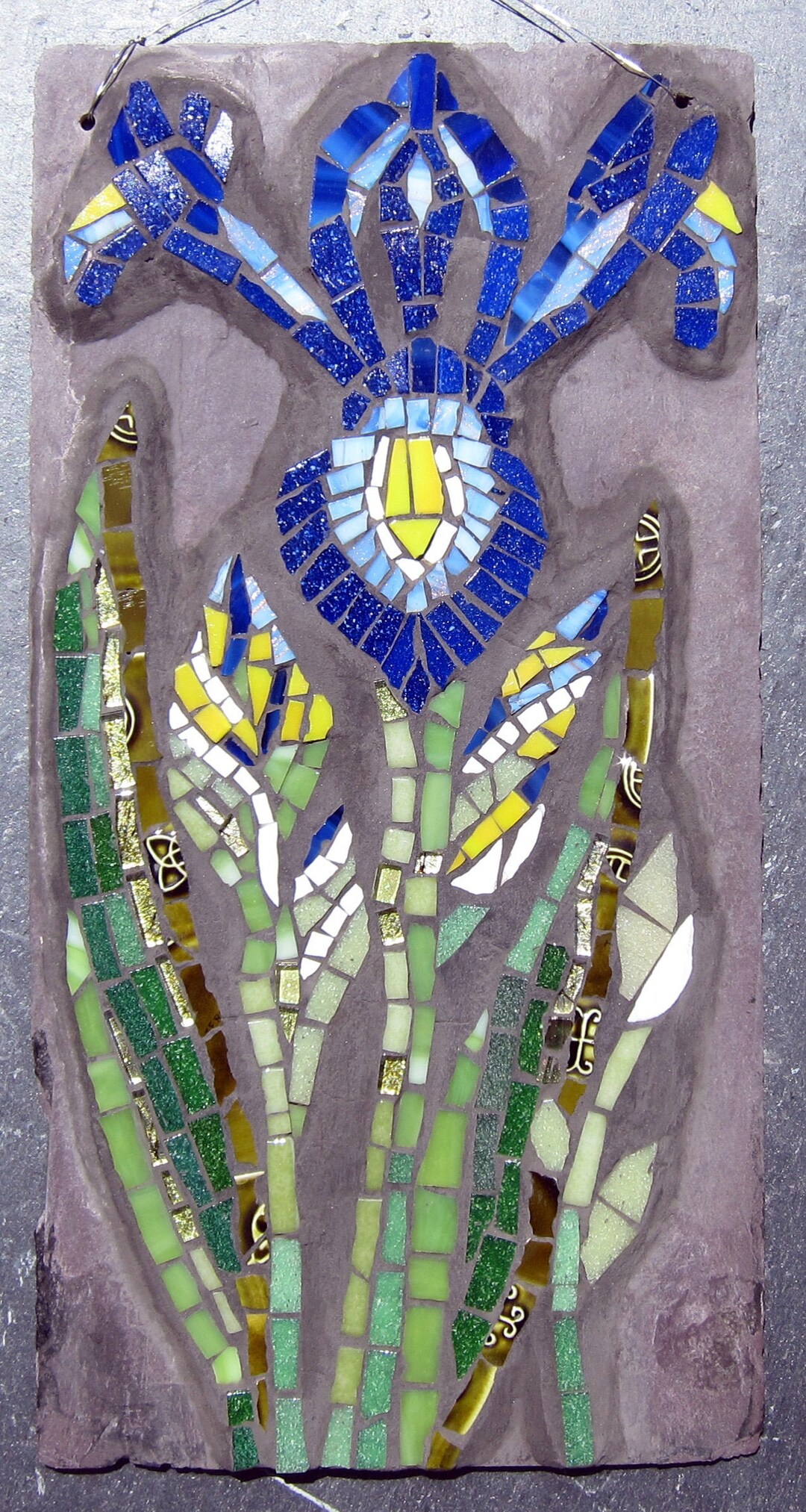 Garden Mosaic Iris Flower - Etsy