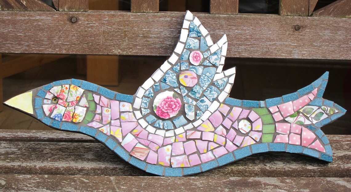 Flying Bird Mosaic | Etsy