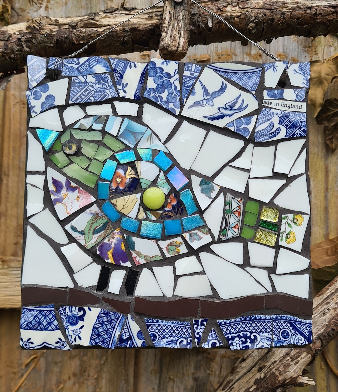 Bird on Branch Mosaic - Etsy