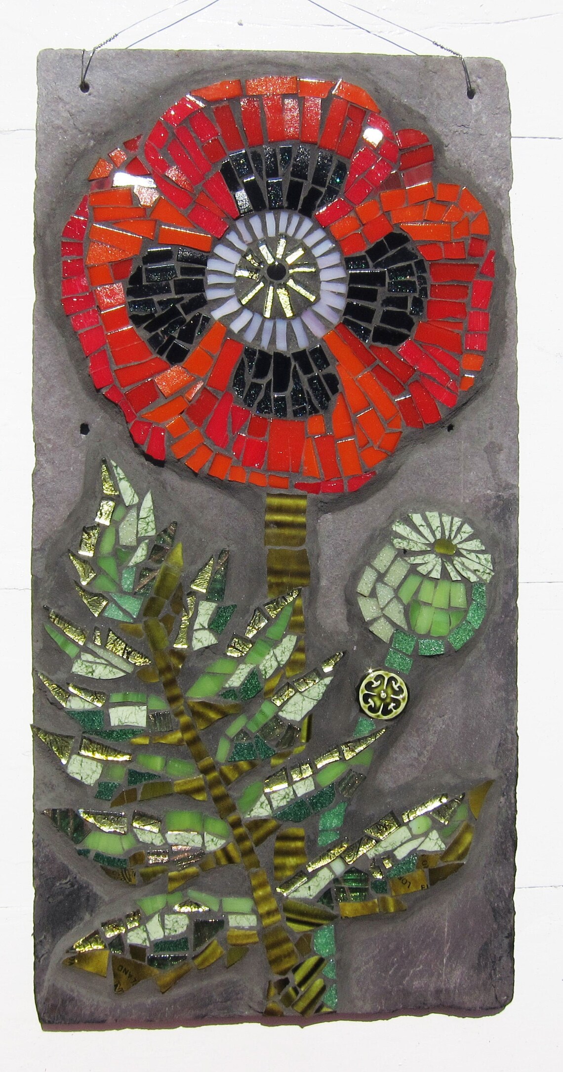 Garden mosaic Poppy | Etsy