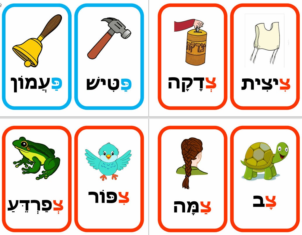 Hebrew Words Signs by the Hebrew Aleph Beit, Wall Decor, Hebrew ...