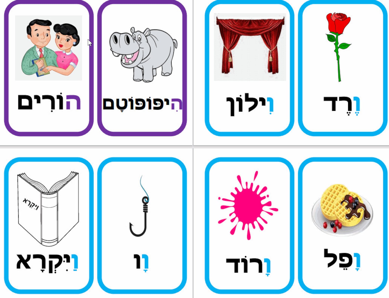 Hebrew Words Signs by the Hebrew Aleph Beit, Wall Decor, Hebrew ...