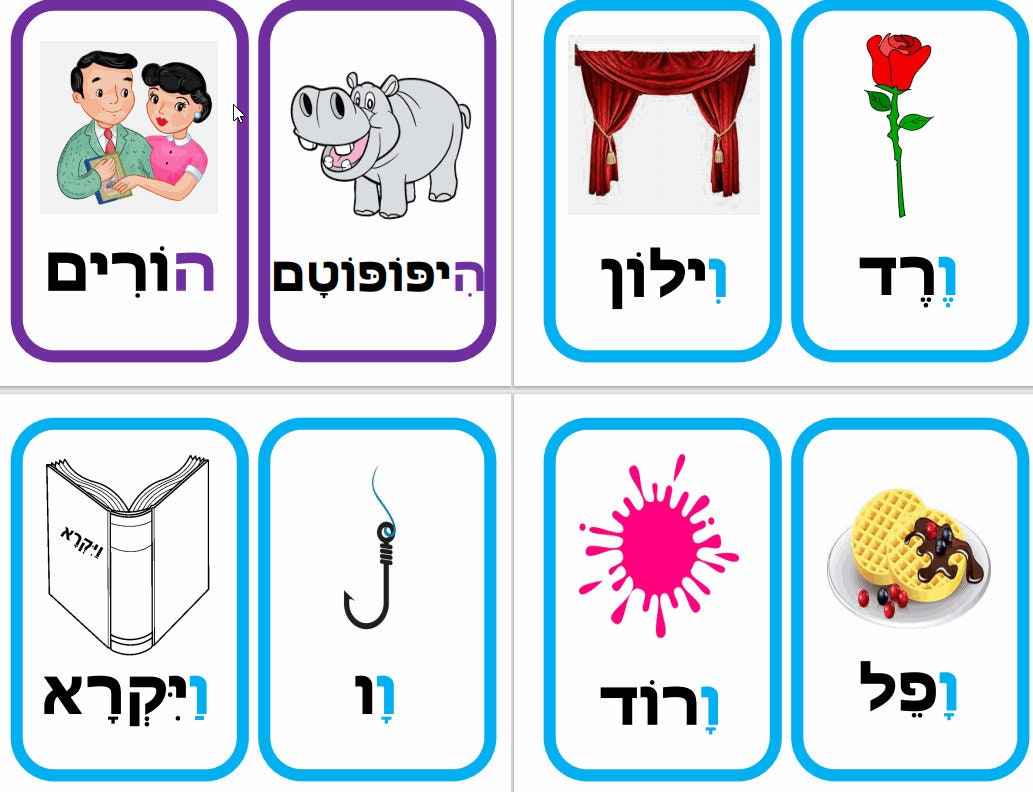 Hebrew Words Signs by the Hebrew Aleph Beit, Wall Decor, Hebrew ...