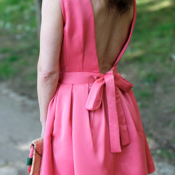 Backless Dress Pattern - Etsy