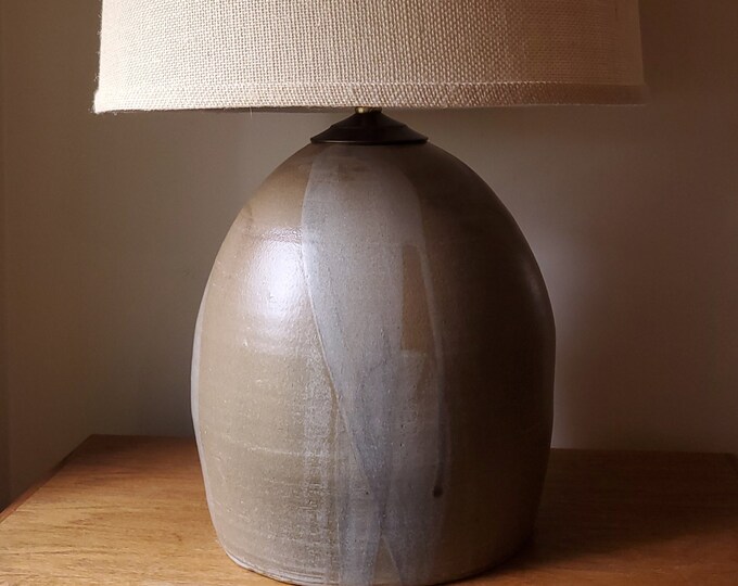 Handcrafted Ceramic Lamp | Round | Roast - Etsy