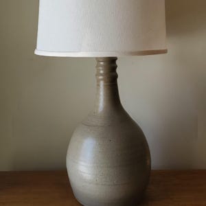 Ceramic Table Lamp | Rib Top Bottle | Fieldmouse | 2C - Etsy