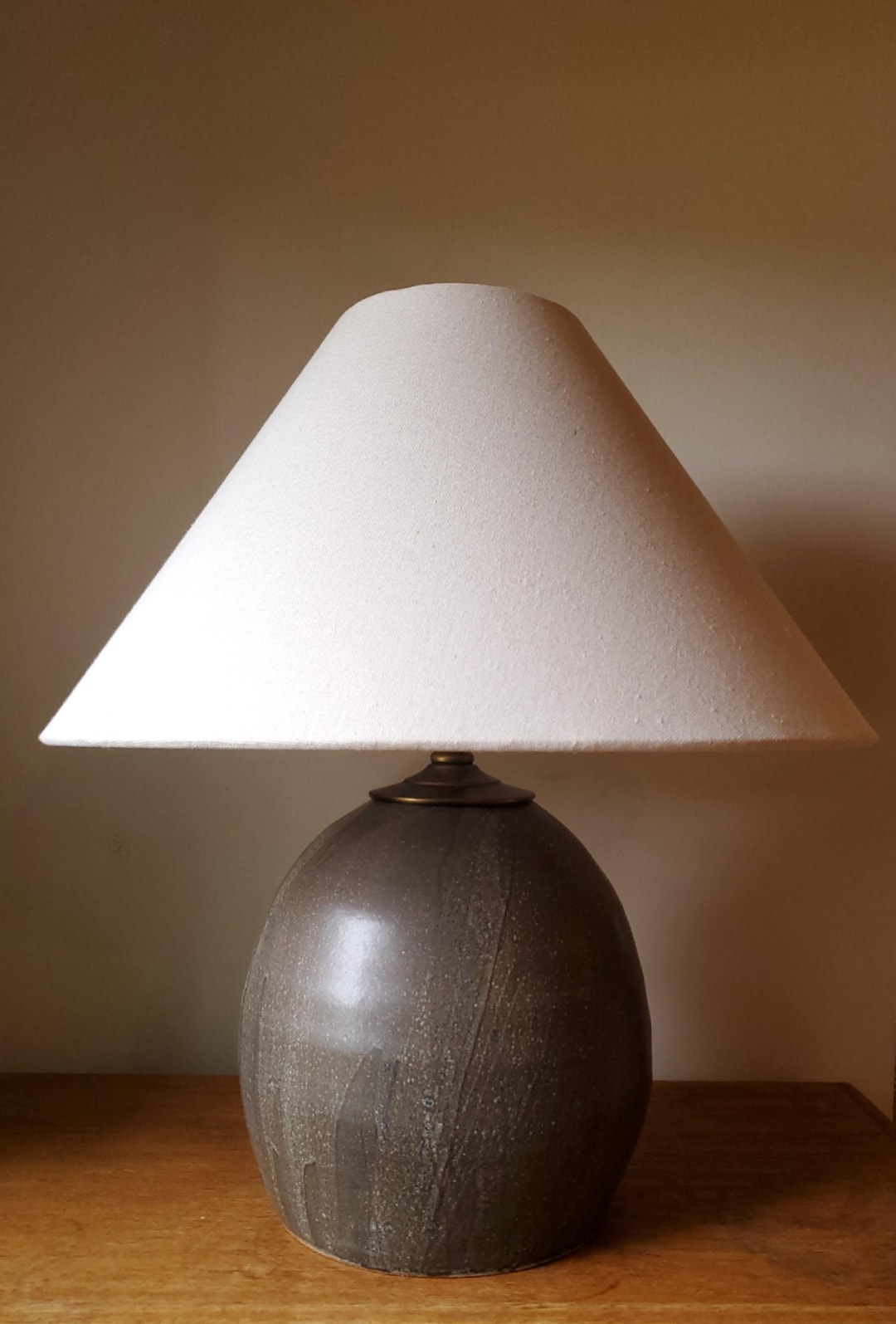Handcrafted Ceramic Lamp | Round | Earth | 1H - Etsy