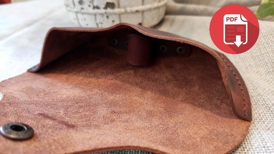 Glasses Case Pattern PDF Printable DIY Leather Case for - Etsy