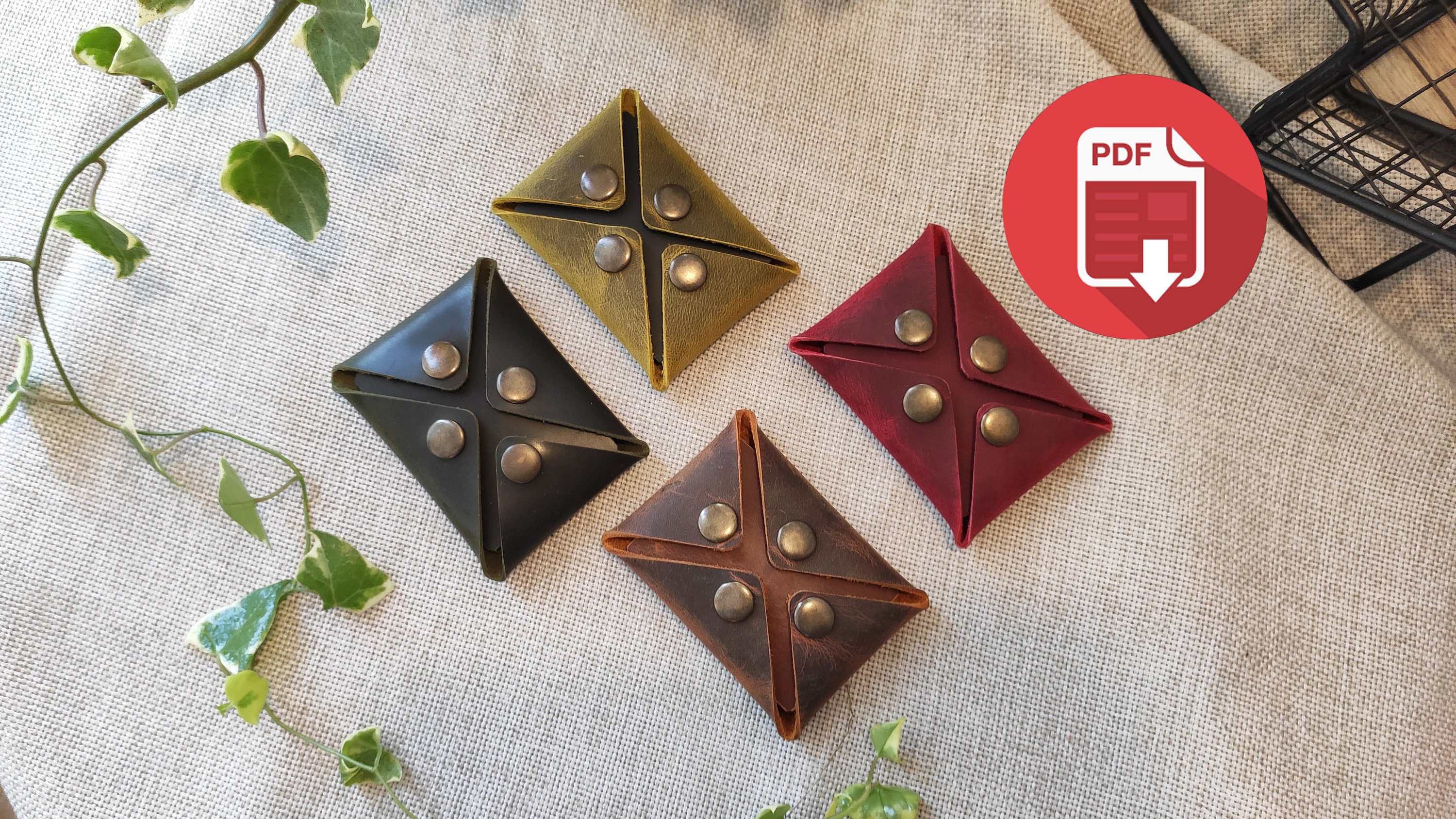 Coin Pouch Coin Purse Pattern PDF Printable Easy to Make DIY - Etsy