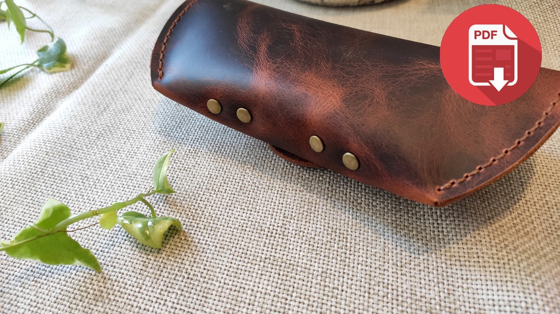 Glasses Case Pattern PDF Printable DIY Leather Case for - Etsy