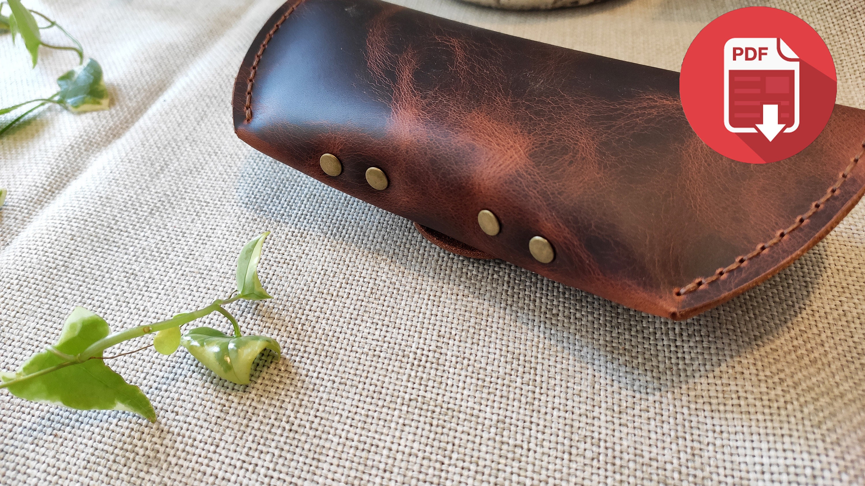 Glasses Case Pattern PDF Printable DIY Leather Case for - Etsy