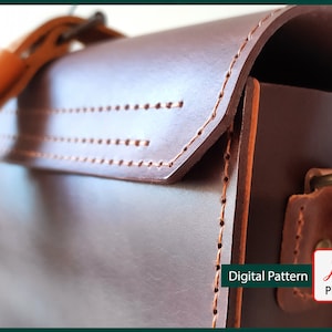 Leather Bag Pattern - PDF Pattern - Leather Bag - Shoulder Bag ...