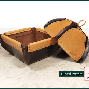 Leather DIY Pattern - Leather Tray - Digital File - Printable PDF ...